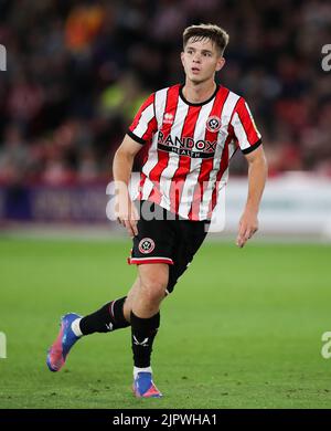 Sheffield United's James McAtee during the Sky Bet Championship match ...