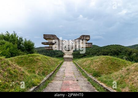 Spomenik revolucije naroda Moslavine in Croatia Stock Photo - Alamy
