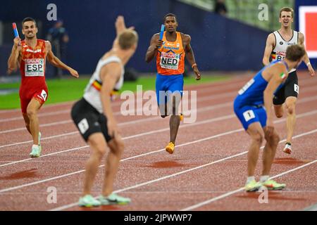 MUNCHEN, GERMANY - AUGUST 20: Isayah Boers of the Netherlands competing ...