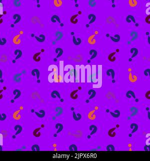 Back to school seamless question marks pattern for kids clothes print ...