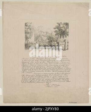 A drawing by Major John Andre of the British Army, created during his ...