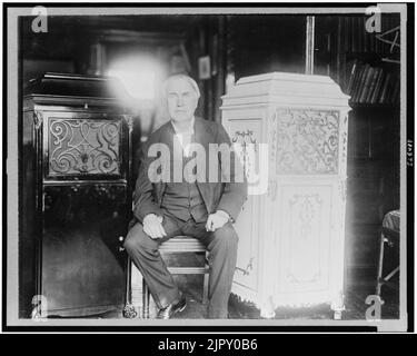 A portrait of Thomas Alva Edison, one of the most influential inventors ...