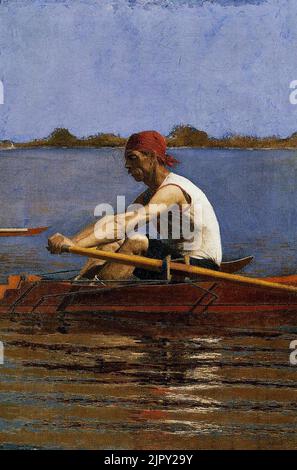 John Biglin in a Single Scull Thomas Eakins Stock Photo - Alamy