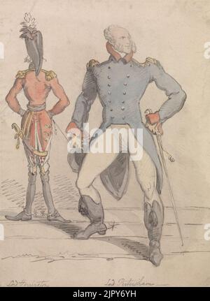 Lord Harrington and Lord Petersham by Thomas Rowlandson Stock Photo - Alamy