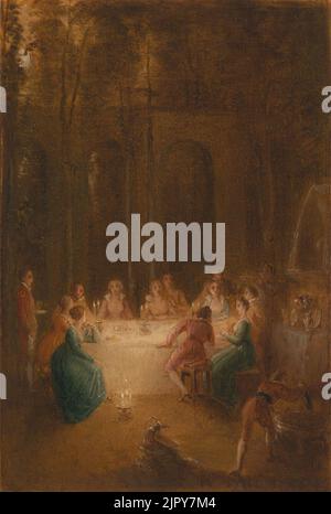 Thomas Stothard - The Supper by the Fountain Stock Photo - Alamy