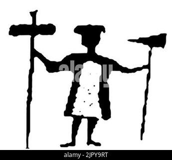 Thor or Thoragales Sami Rune drum Norway Stock Photo - Alamy