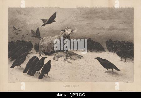 'Anguish' by August Friedrich Albrecht Schenck is a poignant painting ...