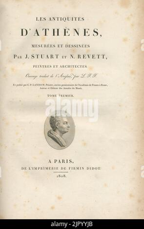 Title page Stuart James & Revett Nicholas 1808 Stock Photo - Alamy