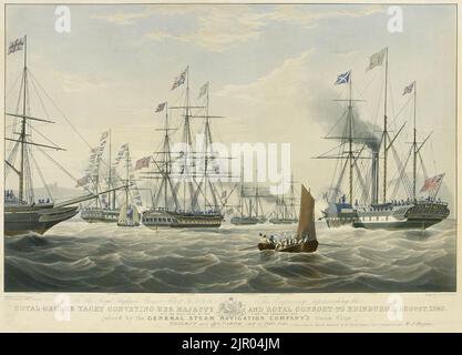 Royal George Yacht Conveying Her Majesty and Royal Consort to Edinburgh ...