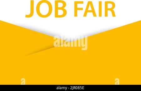 Job fair banner vector with copy space for business, marketing, flyers ...
