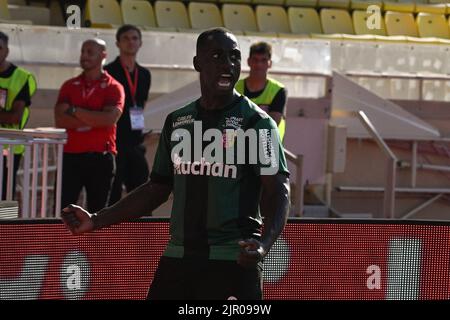Deiver Machado - Ligue 1 Monaco v Lens in Monaco on August 20, 2022 ...