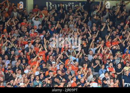 Blackpool fans in attendance at Burnley Stock Photo - Alamy