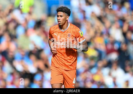Jordan Lawrence-Gabriel #4 of Blackpool in action during the game Stock ...