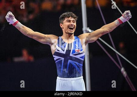 Jake Jarman (Great Britain), horizontal bar rotation. European ...