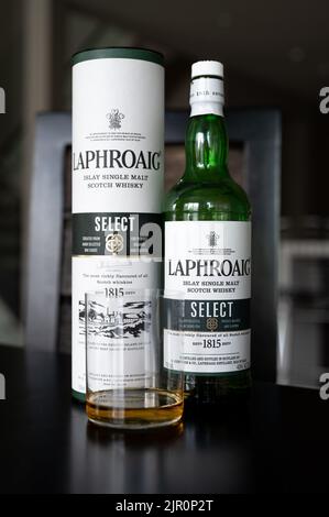 Laphroaig Select Islay Single Malt Scotch Whisky Stock Photo - Alamy