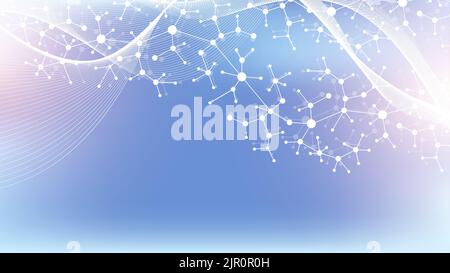 Big Genomic Data Visualization. DNA helix, DNA strand, DNA Test. CRISPR ...