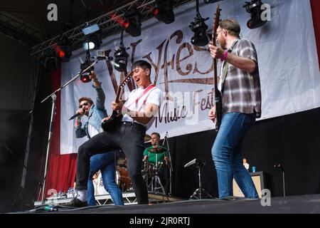 Scouting For Girls perform during Weyfest Festival, Tilford, England ...