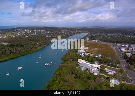 Aerial of Boyne Island near Gladstone Queensland Australia Stock Photo ...