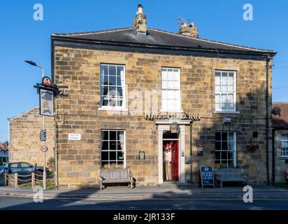 England, North Yorkshire, Scarborough. Scalby Ness Sands, located north ...