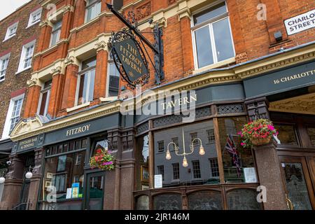 The Fitzroy Tavern a Victorian pub in hte heart of Fitzrovia on ...