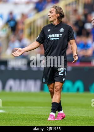 BRUGGES, BELGIUM - AUGUST 21: Casper Nielsen of Club Brugge KV during ...