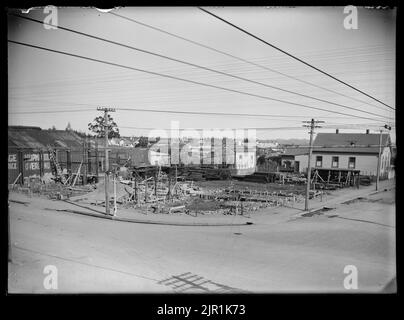 Building under construction for WG Adkin - 1924, 1924, by Leslie Adkin ...
