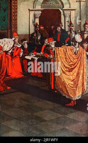 This illustration from Othello, Act 4 Scene 3, depicts a pivotal ...