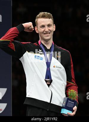 Nils Dunkel of Germany Bronze medal during the Artistic Gymnastics, Men ...