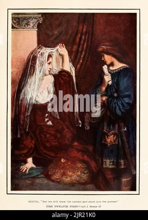 Illustration, Twelfth Night, by William Shakespeare Stock Photo - Alamy