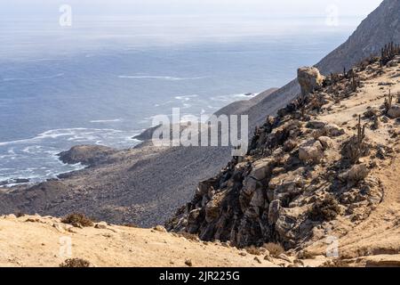 A view of the cliffs in Atacama desert Stock Photo - Alamy