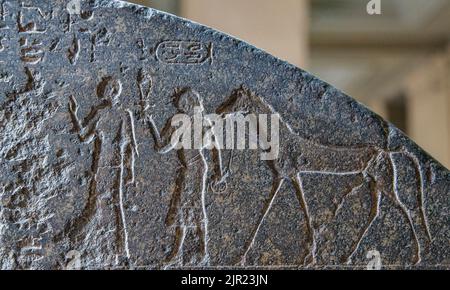 Cairo, Egypt, Africa Stele of Prince Antef at the Egyptian Museum ...