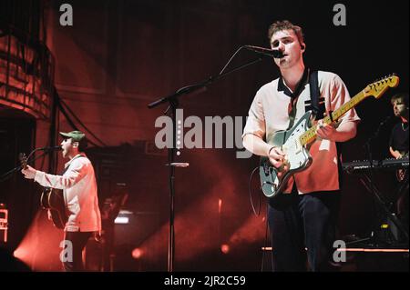 Sam Fender performs at O2 City Hall, Newcastle on 24th May 2022 Stock ...