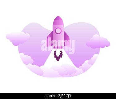 yellow rocket start up Stock Vector Image & Art - Alamy