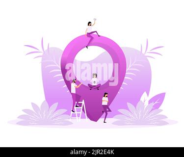 Office job building icon isometric vector. Search work. Seek people ...