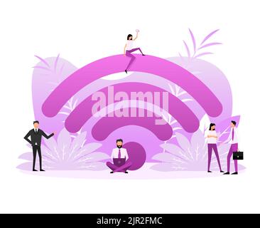 Network Router 3D WiFi Router. Internet service wireless router. Vector ...