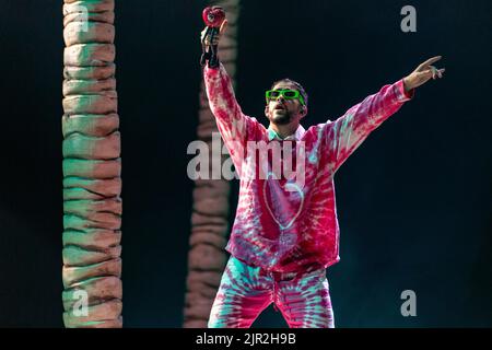 Singer Bad Bunny (Benito Antonio Martínez Ocasio) at Soldier Field on ...