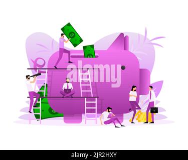 Piggy bank icon isometric vector. Pig money. Coin business Stock Vector ...