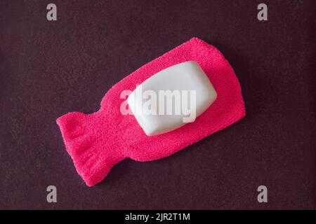 Washcloth And Soap As Symbol Photo For Water Saving And Shower ...