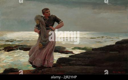 Winslow Homer, A Light on the Sea, 1897, A Light on the Sea; 1897 date ...