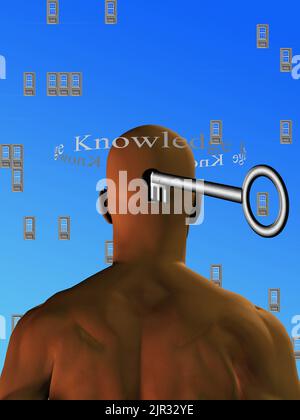 Unlocking the mind Stock Photo - Alamy