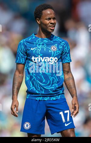 Raheem Sterling #17 of Chelsea during the Premier League match ...