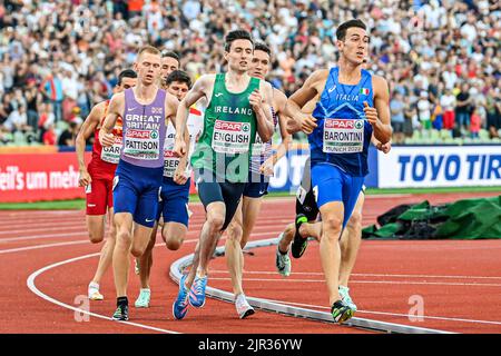 Ben Pattison of England competing in the 800m heats at the Commonwealth ...