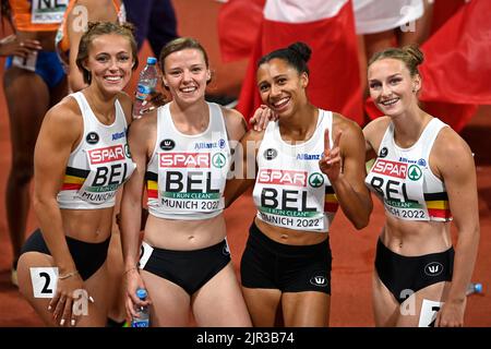 Belgian Rani Rosius, Belgian Rani Vincke , Belgian Delphine Nkansa and ...
