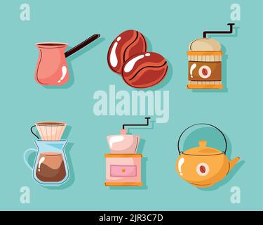 coffee toaster grains machine Stock Vector Image & Art - Alamy
