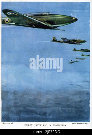 The Fairey Battle was a British single-engine light bomber developed ...