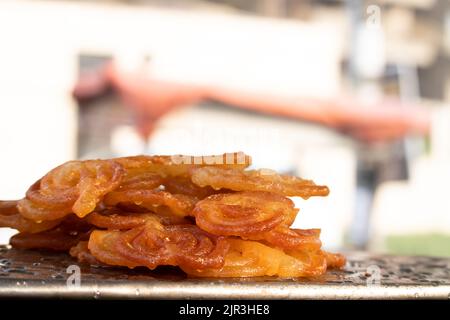 Fresh Cooked Hot Rasdar Jalebi Also Known As Jilapi, Jilebi, Jilipi ...
