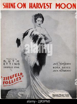 RUTH ETTING (1896-1978) American singer and film actress in 1935 Stock ...