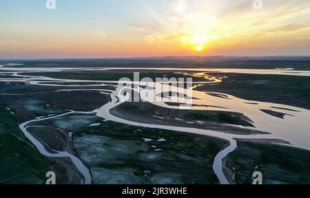 Hohhot. 16th Aug, 2022. Aerial photo taken on Aug. 16, 2022 shows the ...