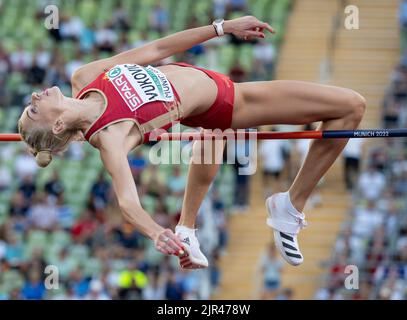 Marija Vukovic (Montenegro). High Jump Silver Medal. European ...