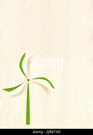 Nature resource and cardboard texture. Vertical banner with eco paper ...